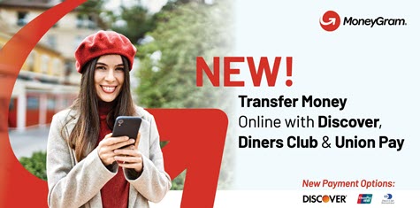 Send Money Transfers with Diner’s Club, Discover and Union Pay Credit ...